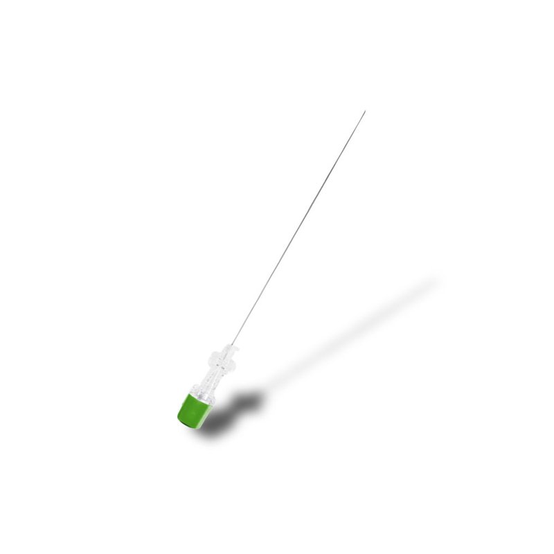 Agulha Raqui Spinal Descartável Quincke - Unisis 21G x 3" 80 mm